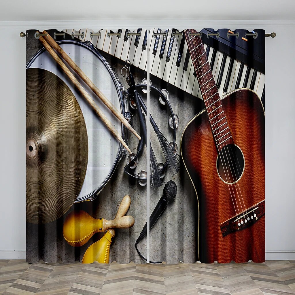 2pcs Music Stage Electric Guitar Shelf Drum Instrument Design Thin ...