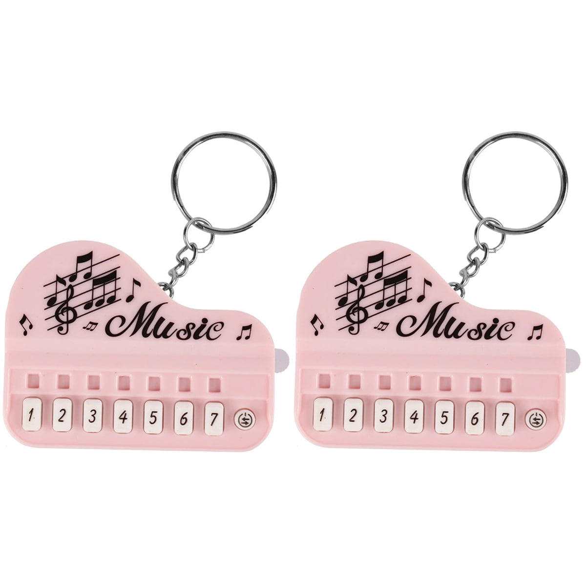 2pcs Musical Instrument Keychain Novelty Mini Musical Instrument Piano ...