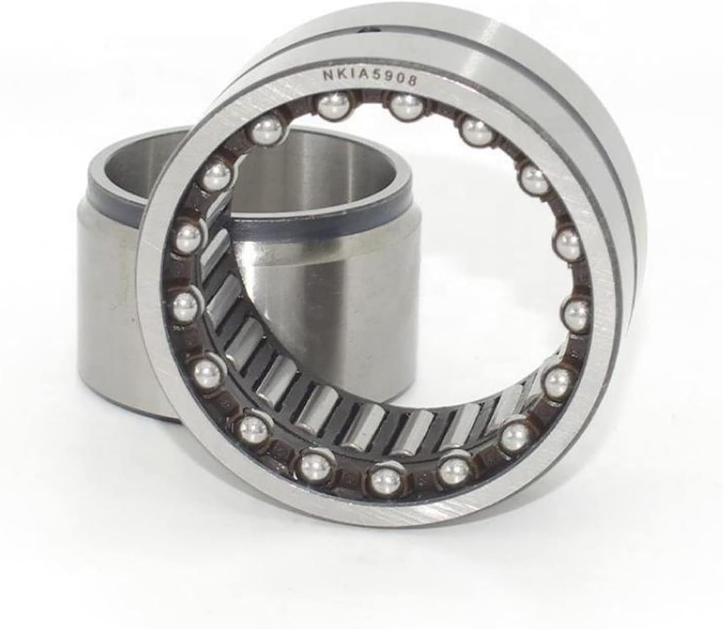 2pcs NKIB5912 Combined Needle Roller Angular Contact Ball Bearing ...