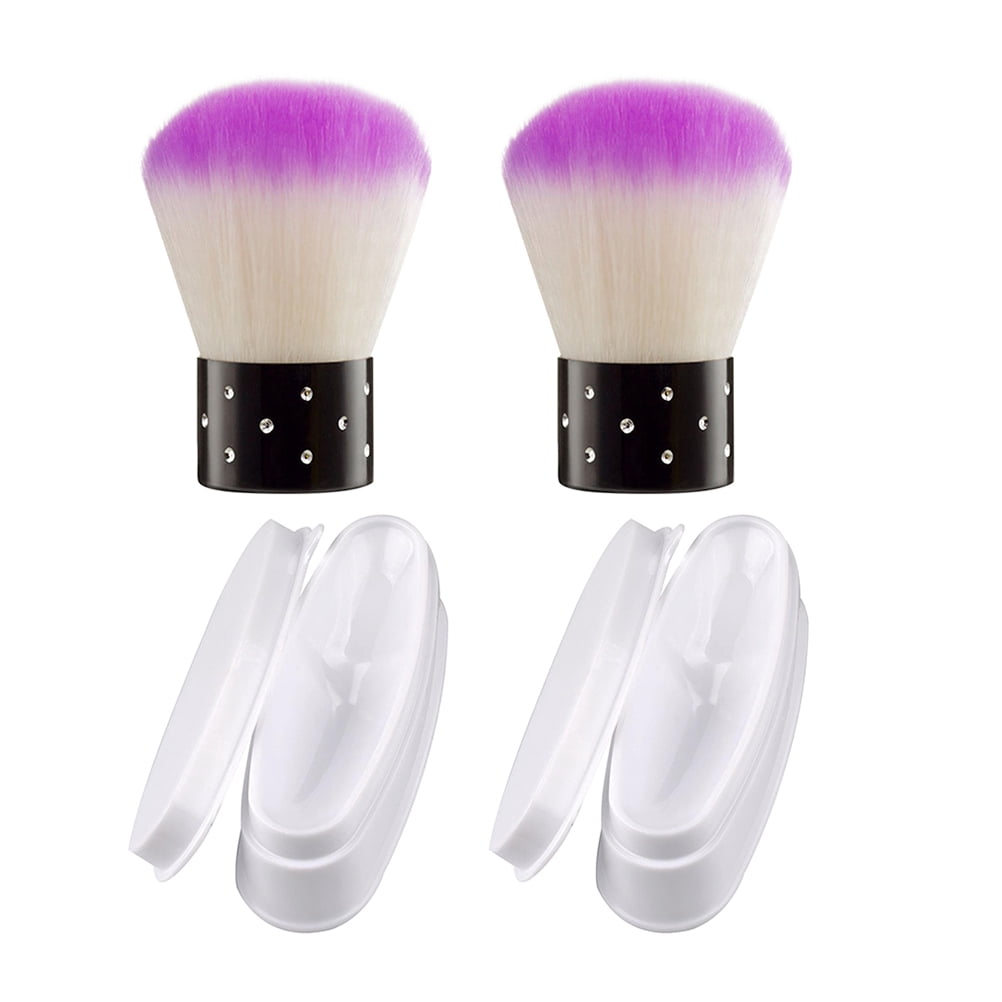2pcs Nail Art Brush Set for Dip Powder Manicure with ASB Material and ...