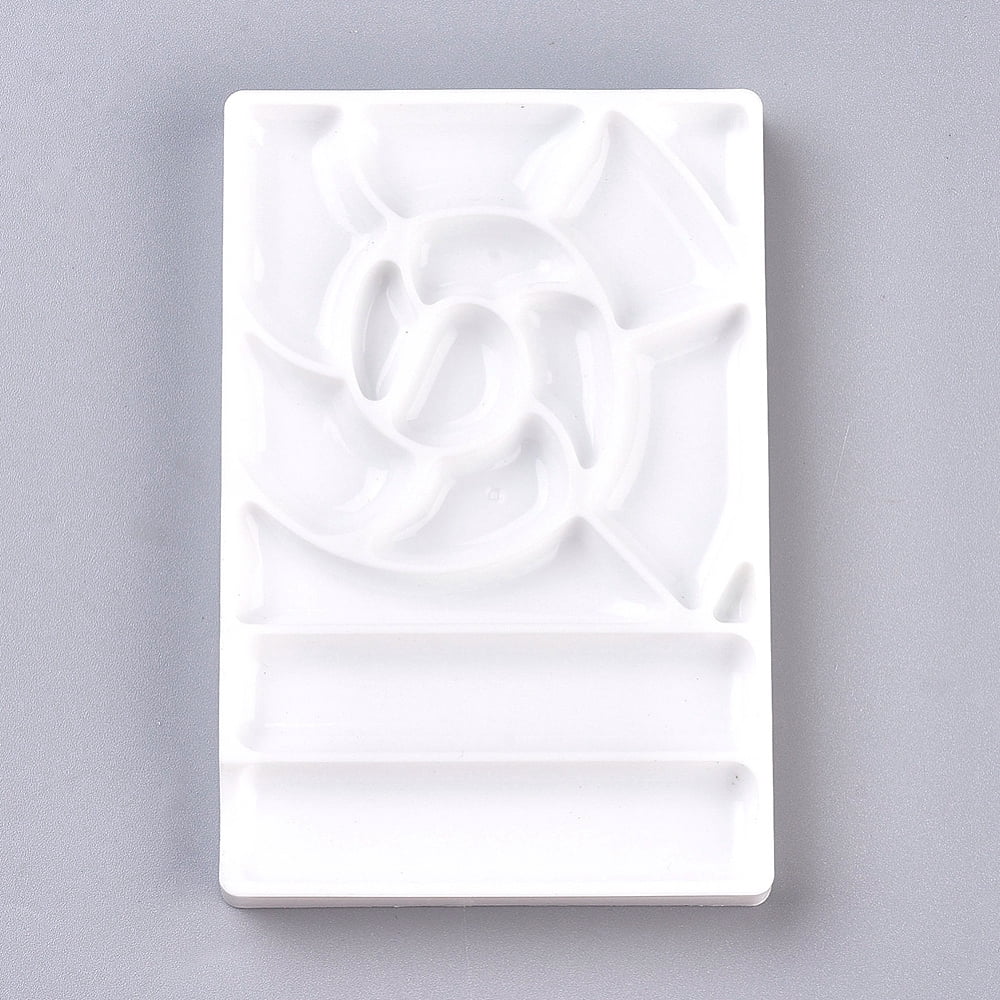 2pcs Nail Art Plastic color Palettes Nail Art Painting Gel Palette ...