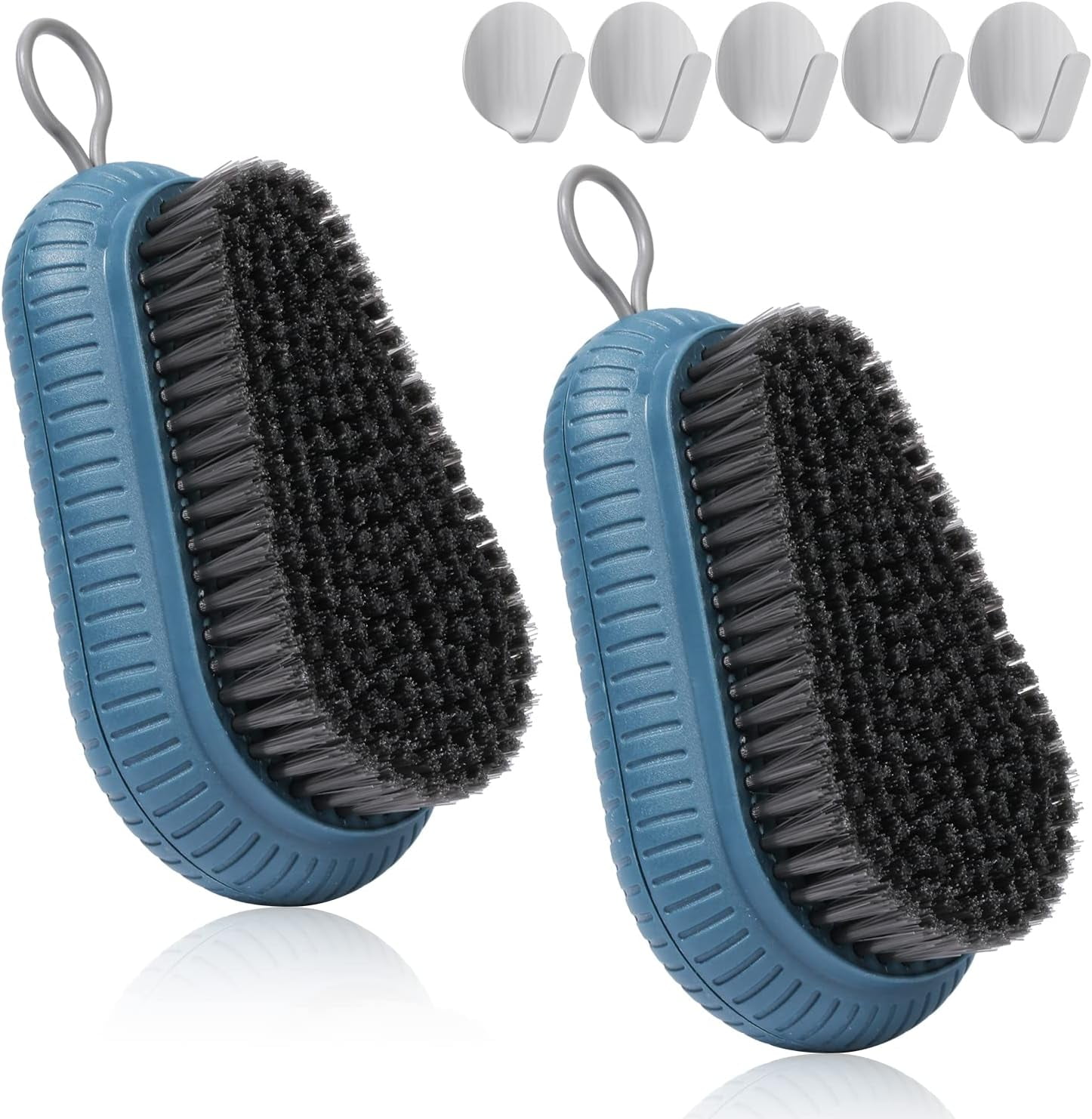 2pcs Nail Brushes for Cleaning, 6x3inch Heavy Duty FingernailBrush with ...