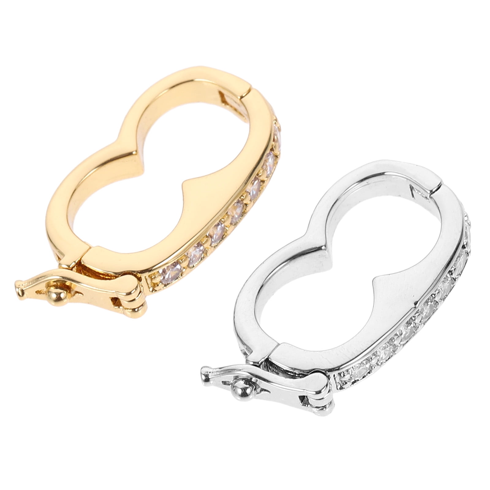 2pcs Necklace Shortener Clasps Necklace Pearl Shortener Echancer Clasps ...