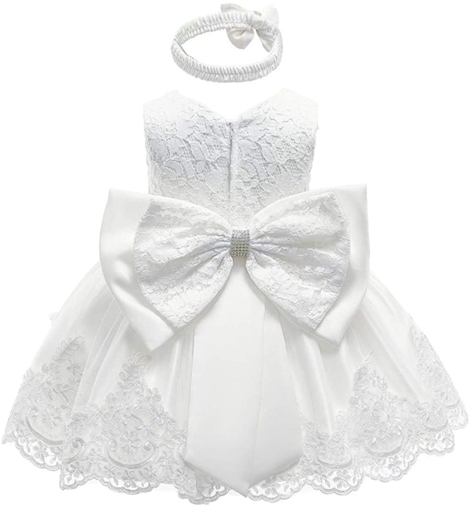 2pcs Baby Girl Dress Lace Princess Tutu Dress Birthday Holiday Party ...