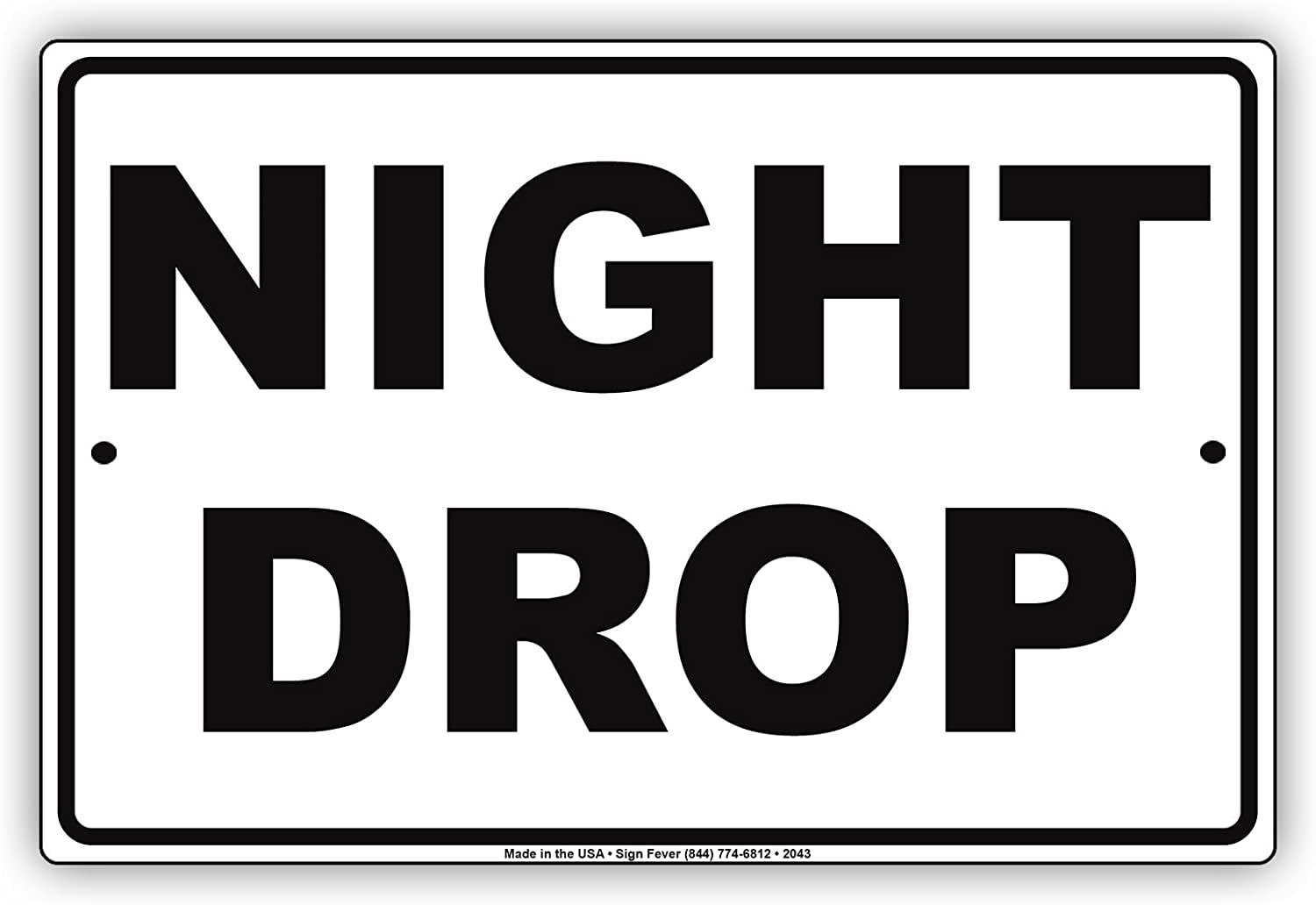 2pcs Night Drop Car Dealership Key Drop Boxes Alert Notice Aluminum ...