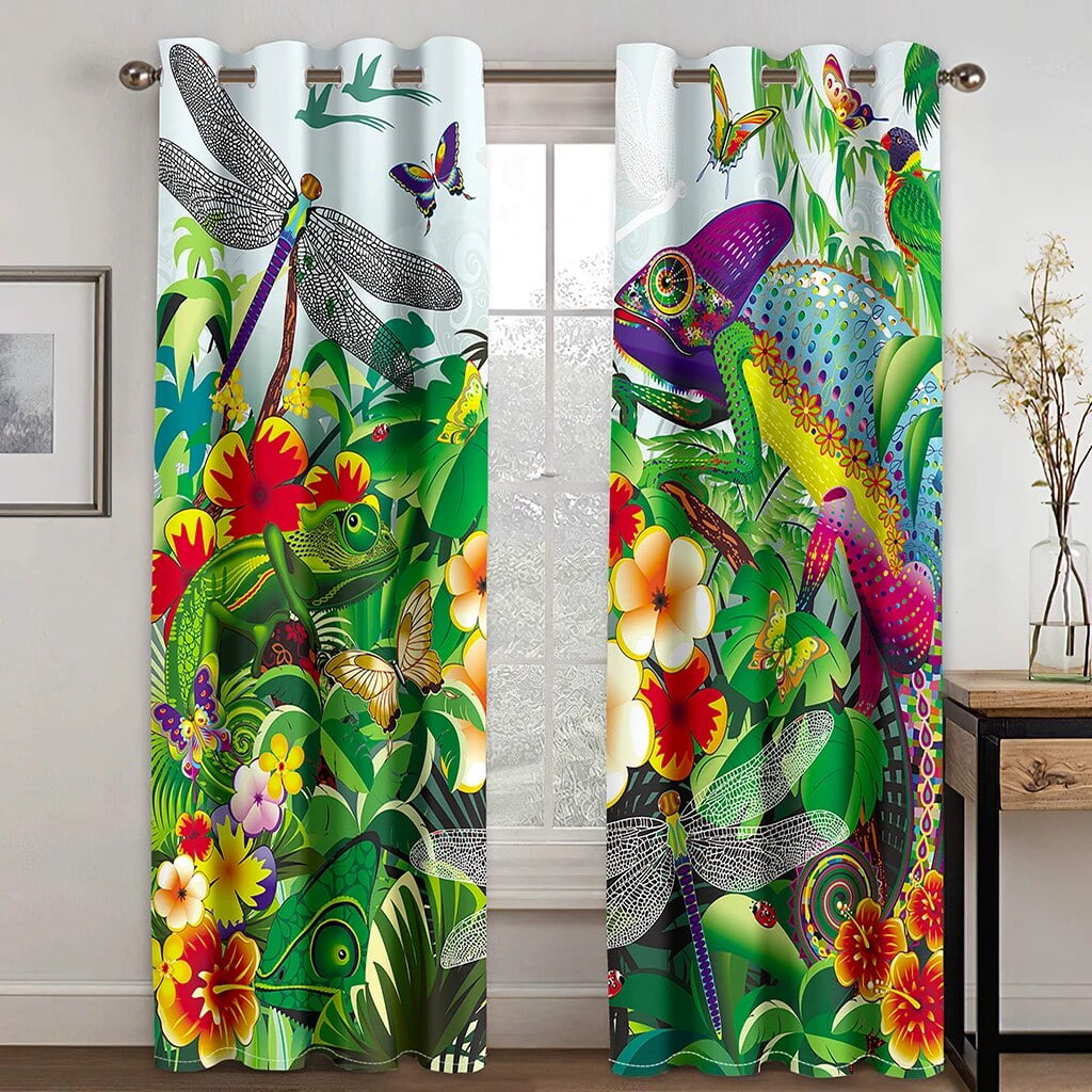 2pcs Nordic Ins Green Shawl Leaf Style Pattern Printed Translucent ...