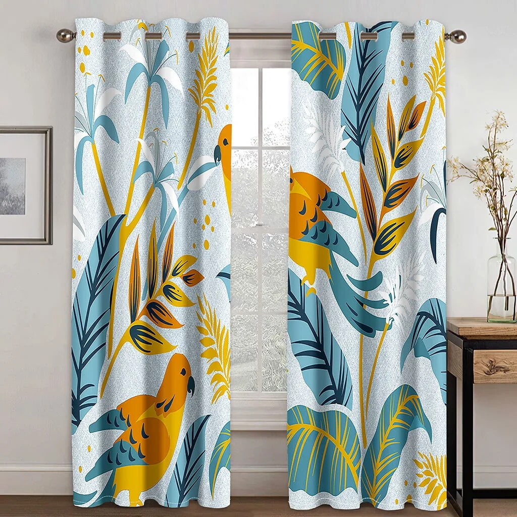 2pcs Nordic Ins Green Shawl Leaf Style Pattern Printed Translucent ...