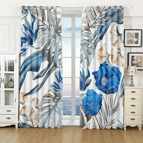 2pcs Nordic Ins Green Shawl Leaf Style Pattern Printed Translucent ...