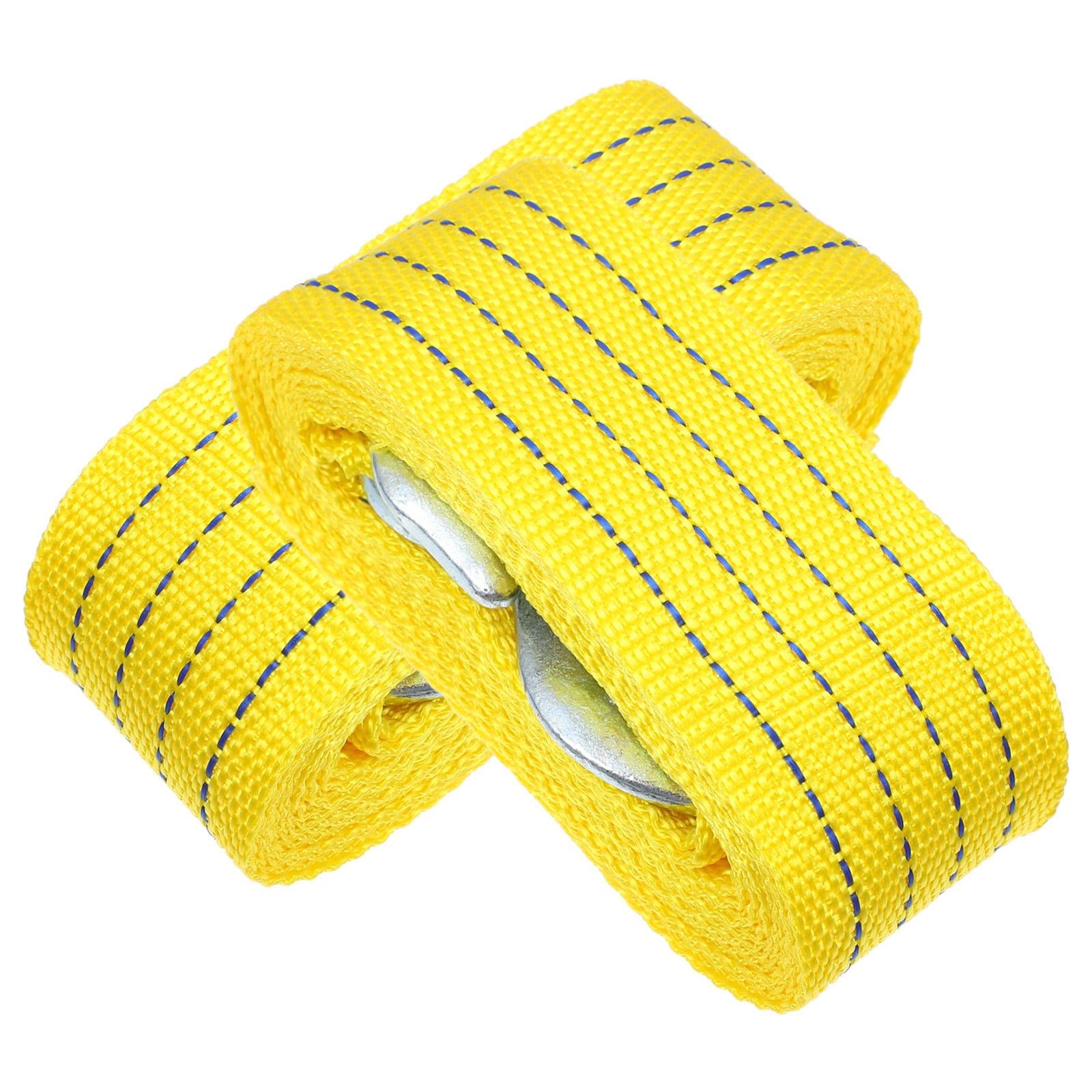 2pcs Nylon Rope Kit Vehicles Tow Rope Heavy Duty Tow Straps With Hooks ...