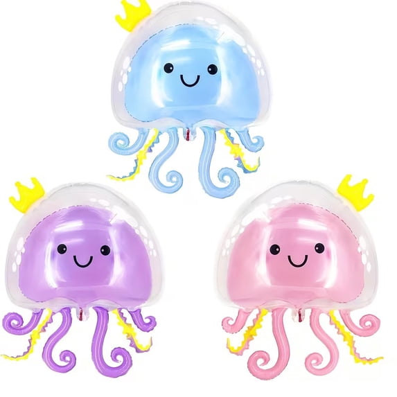 2pcs Octopus Balloon Fish Net Decoration Set - Double Layer Jellyfish ...