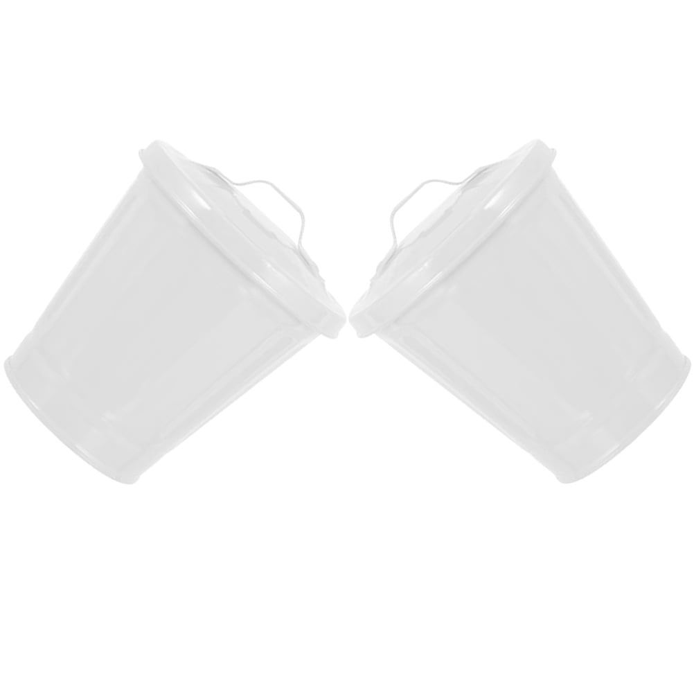 2pcs Office Countertop Buckets Multipurpose Container Flower Pot with ...