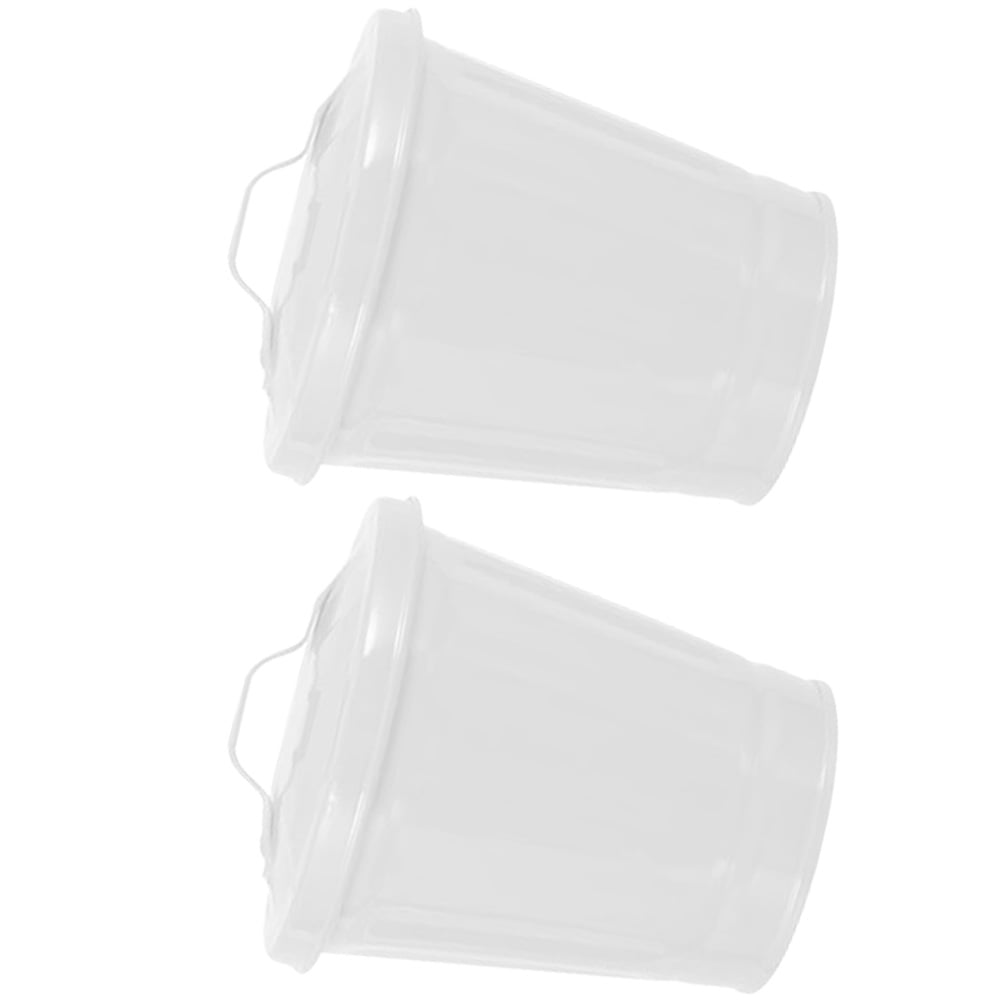 2pcs Office Countertop Buckets Multipurpose Container Flower Pot with ...