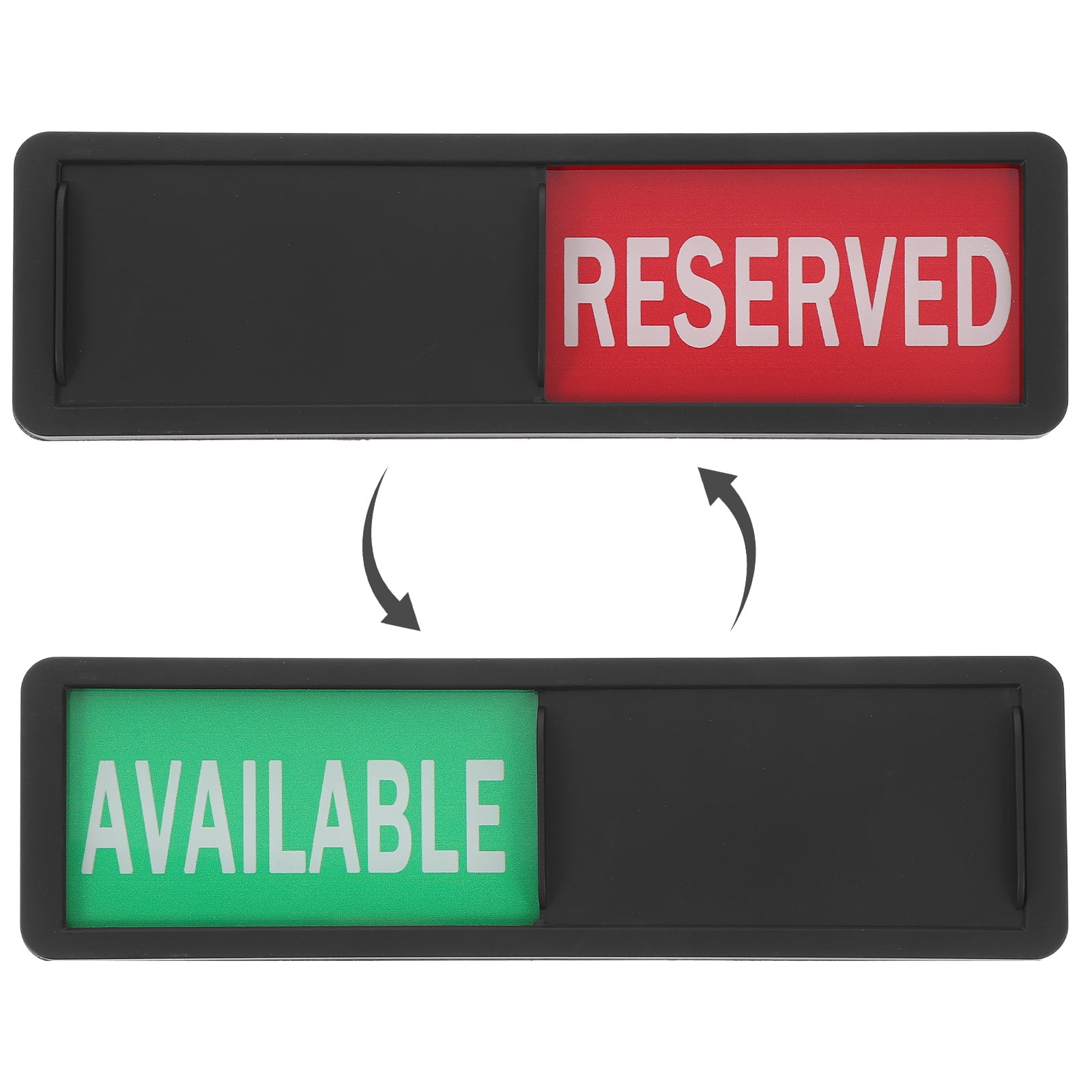 2pcs Office Slider Sign for Meeting Room Available Reserved Door Signs ...
