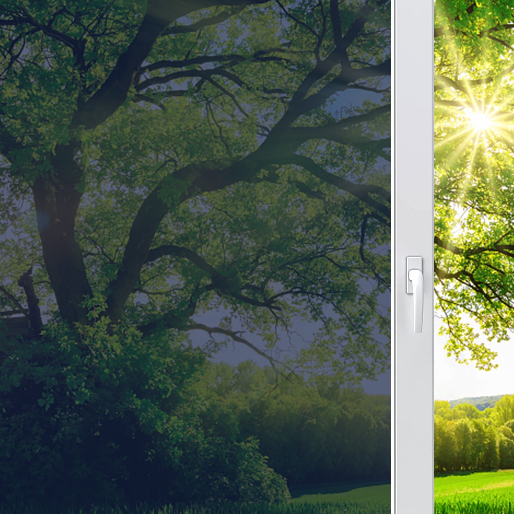 2pcs One-Way Window Film, EEEkit Mirror Effect Tint Glass Cover, UV ...