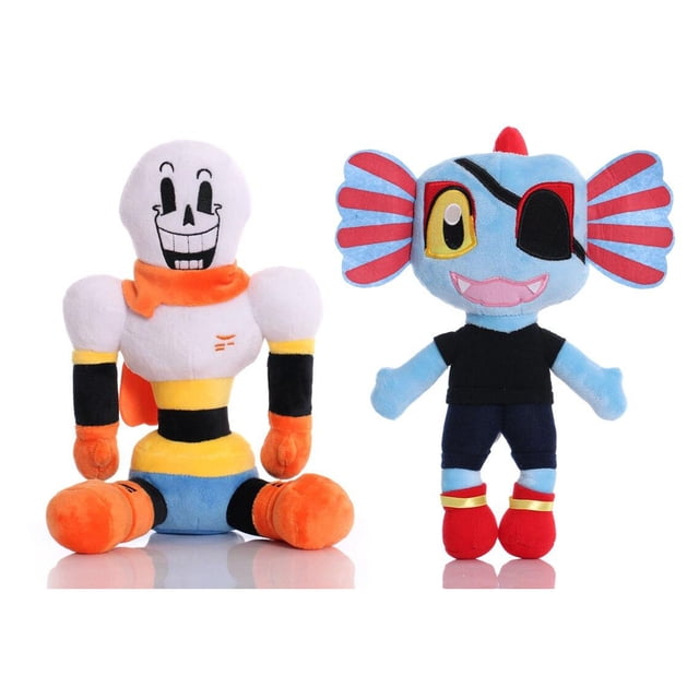 2pcs Orange Papyrus and Undyne Plush - 10" Undertale Plush Stuffed ...