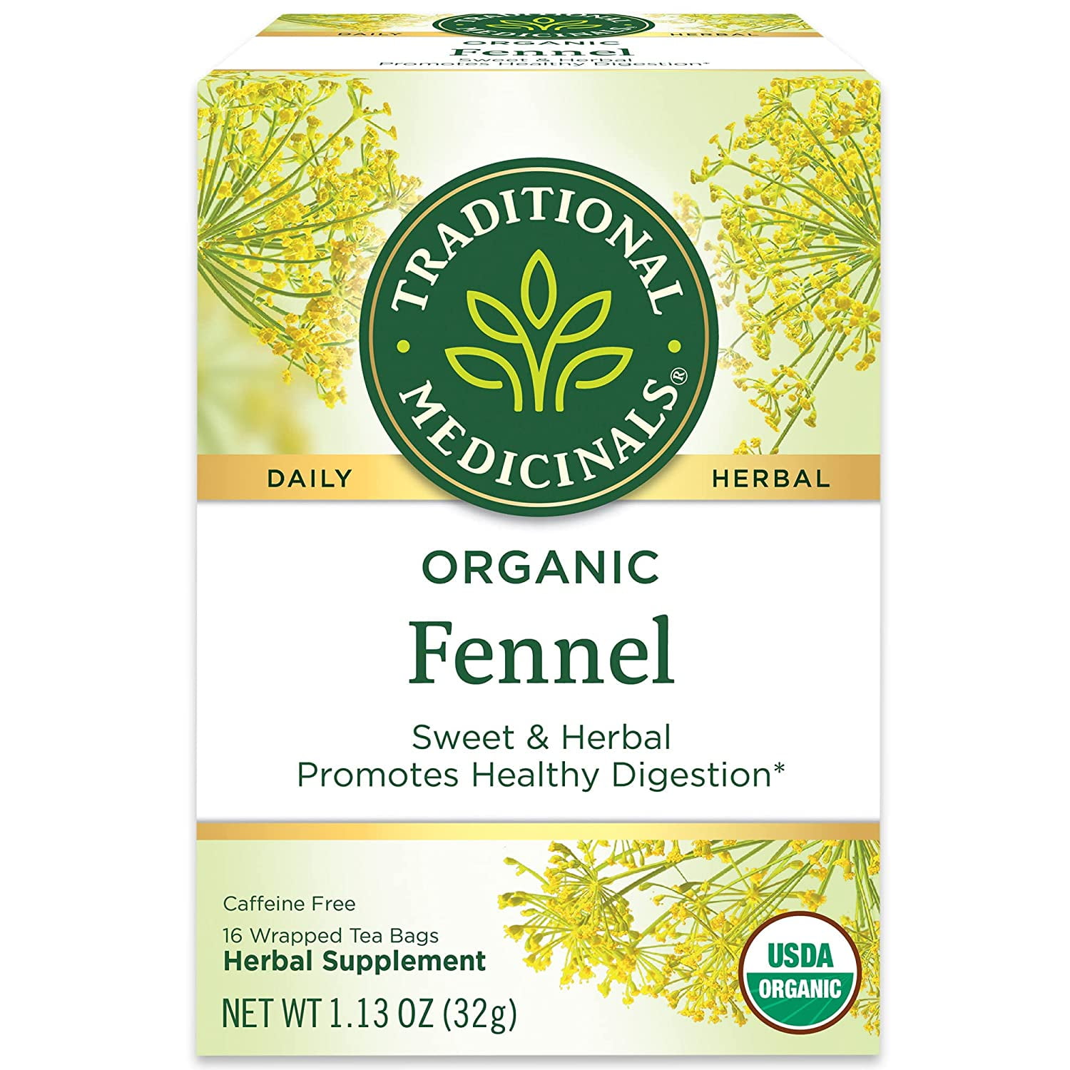 2pcs Organic Fennel Tea, Promotes Digestive Health, (Pack of 1) - 16 ...