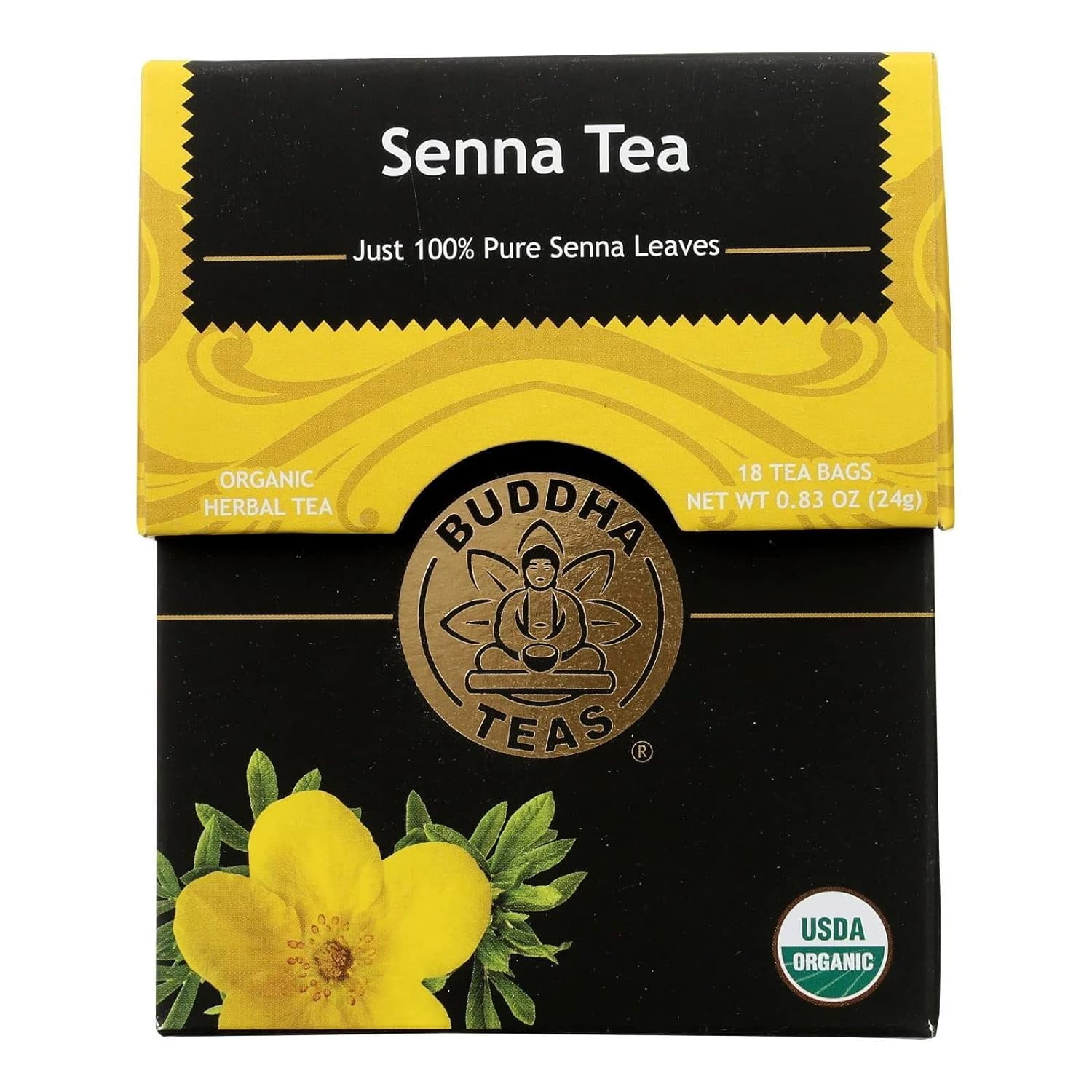 2pcs Organic Senna Tea - Kosher, USDA Organic, CCOF Organic, 18 Bleach ...