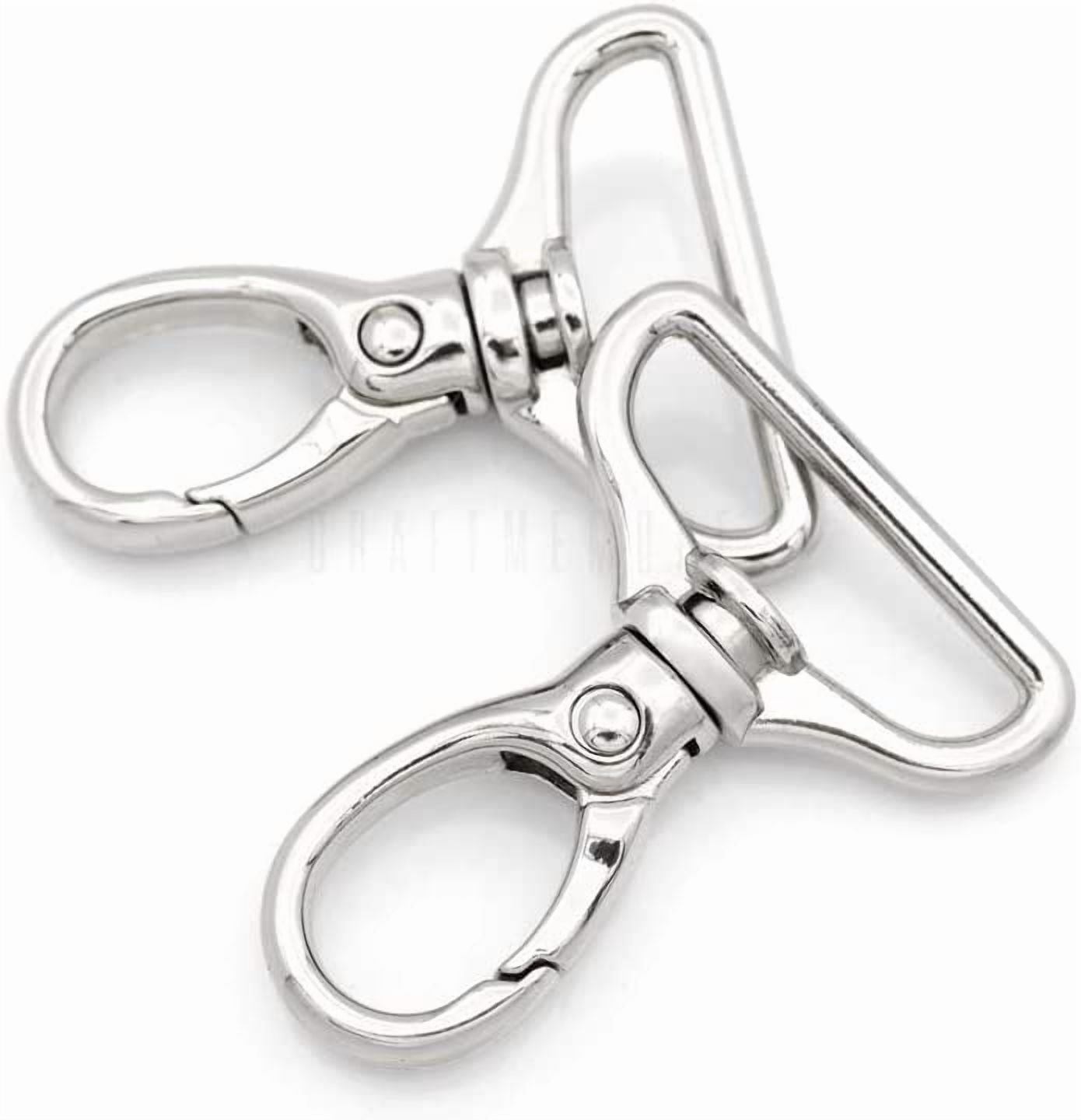 2pcs Oval Snap Hooks Heavy Duty Metal Push Gate Swivel Lobster Clasp ...