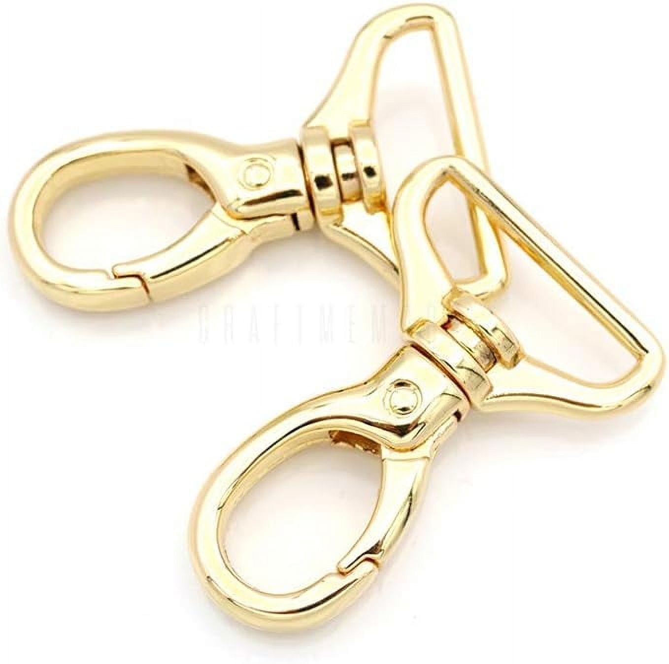 2pcs Oval Snap Hooks Heavy Duty Metal Push Gate Swivel Lobster Clasp ...