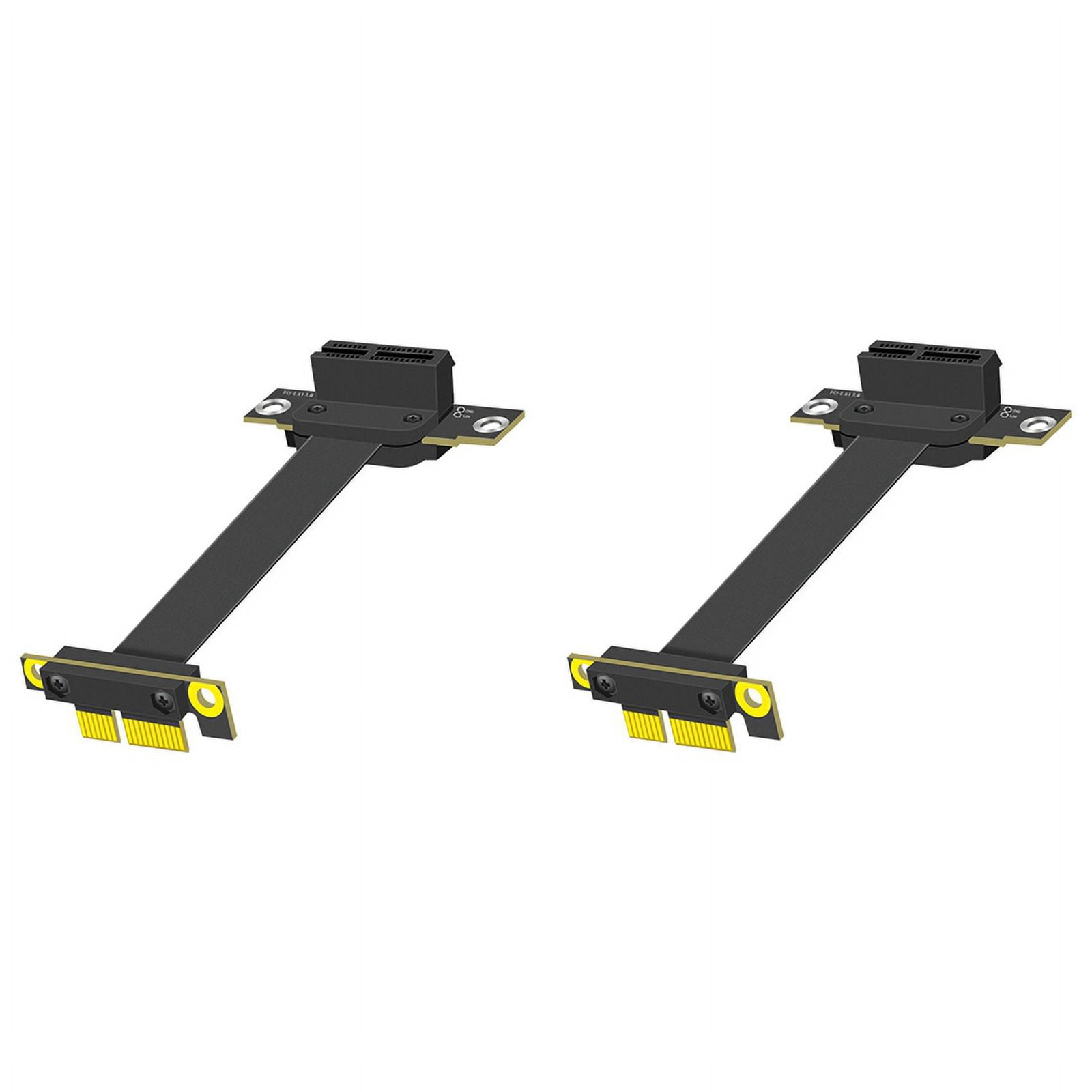 2pcs PCIE 1X Extension Cable 90 Degree, PCI-Express 3.0 1X Male to ...