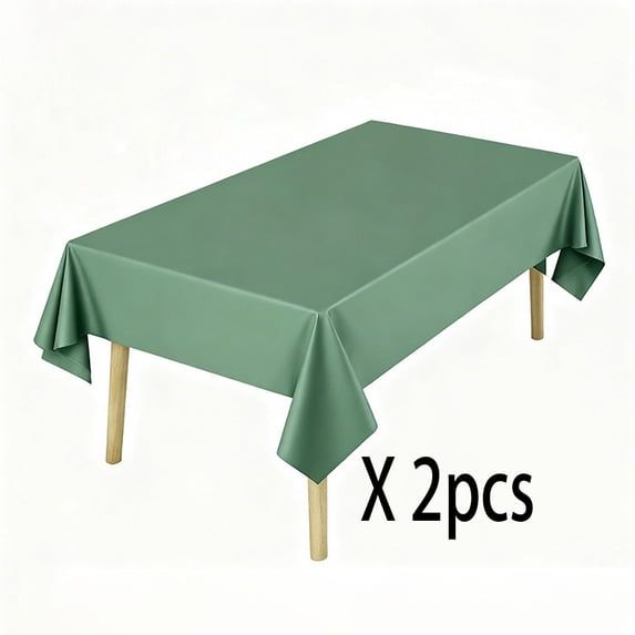 2pcs PEVA Disposable Rectangle Tablecloth, Waterproof Oilproof Thick ...