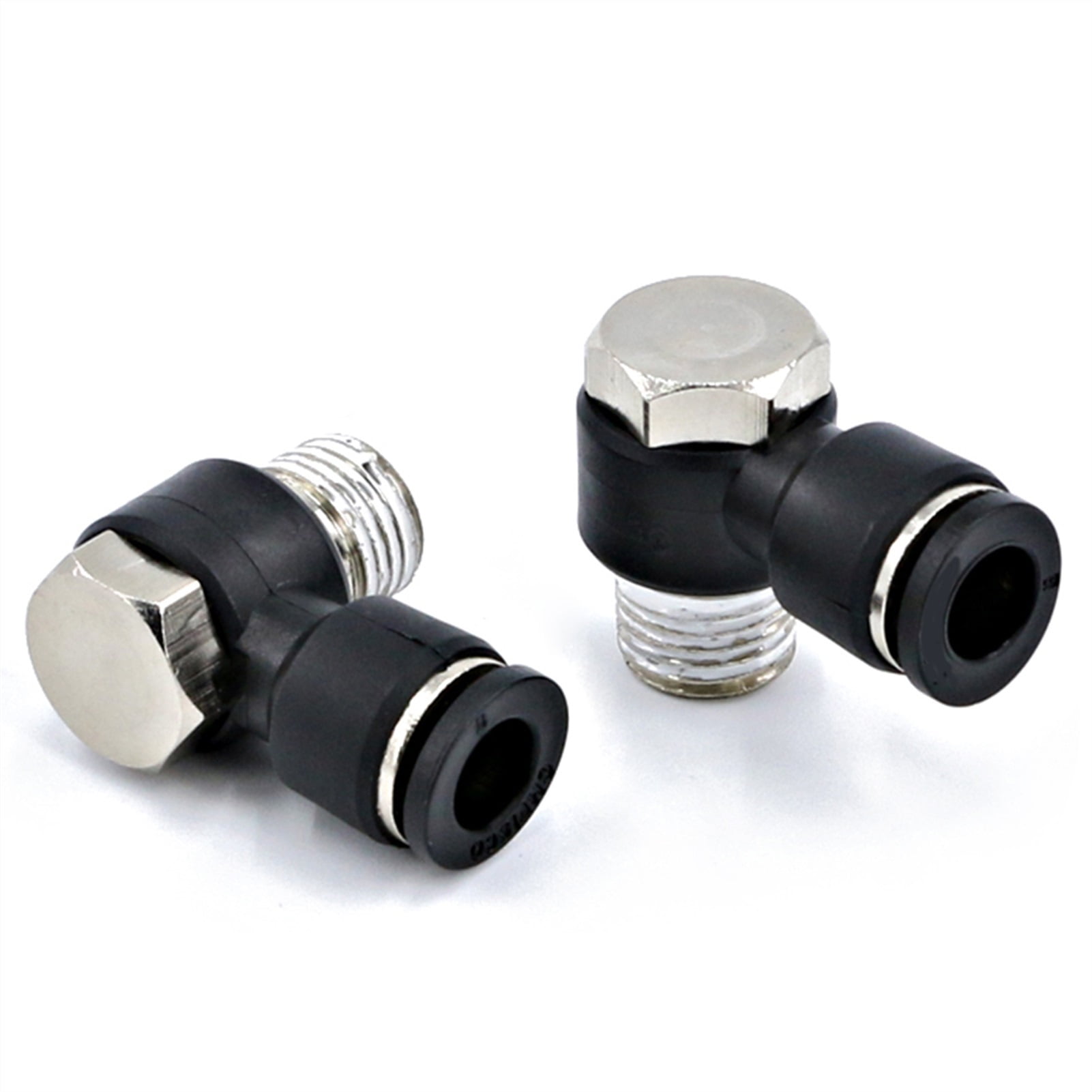 2pcs PH Pneumatic Quick Coupling Hose Trachea Black Outer Hexagonal ...