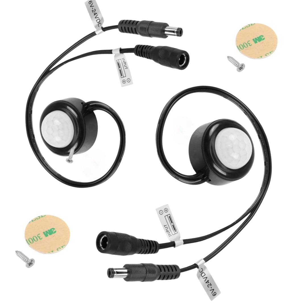 2pcs PIR Motion Sensor Switch,DC 6V-24V 5A PIR Infrared Motion Human ...