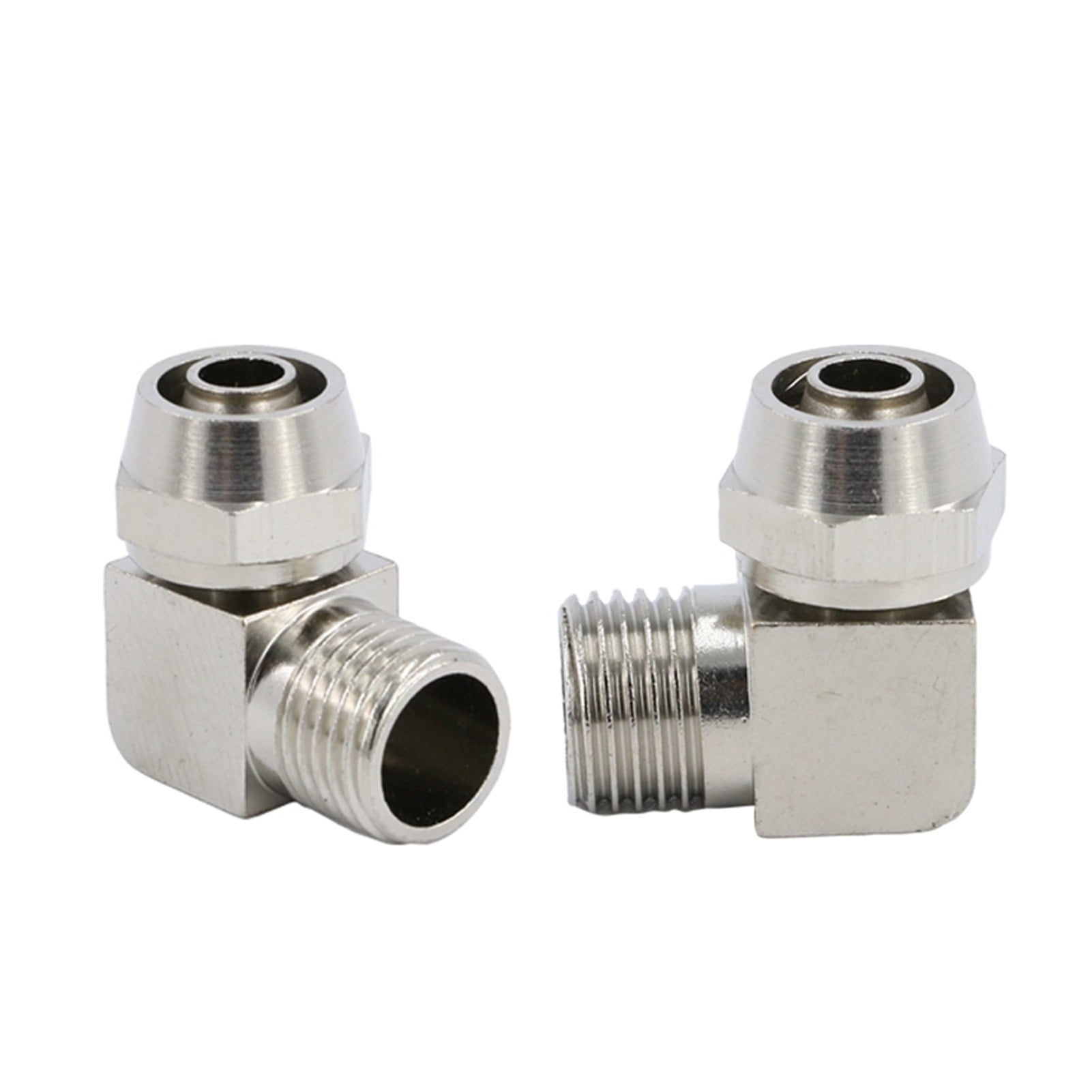 2pcs PL Series Pneumatic Parts Quick Twist Pipe Fittings Copper Nickel ...