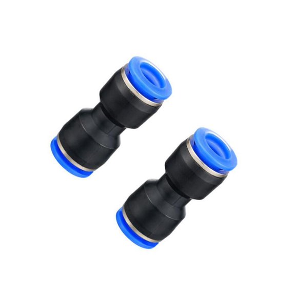 2pcs PU Series Plastic Pneumatic Fittings Blue Air Quick Connector ...