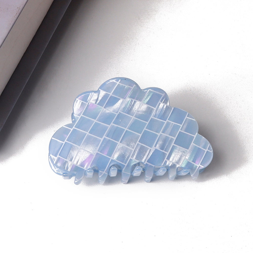2pcs PVC Claw Hair Clips Cloud Cornflower Blue 85x45x50mm - Walmart.com