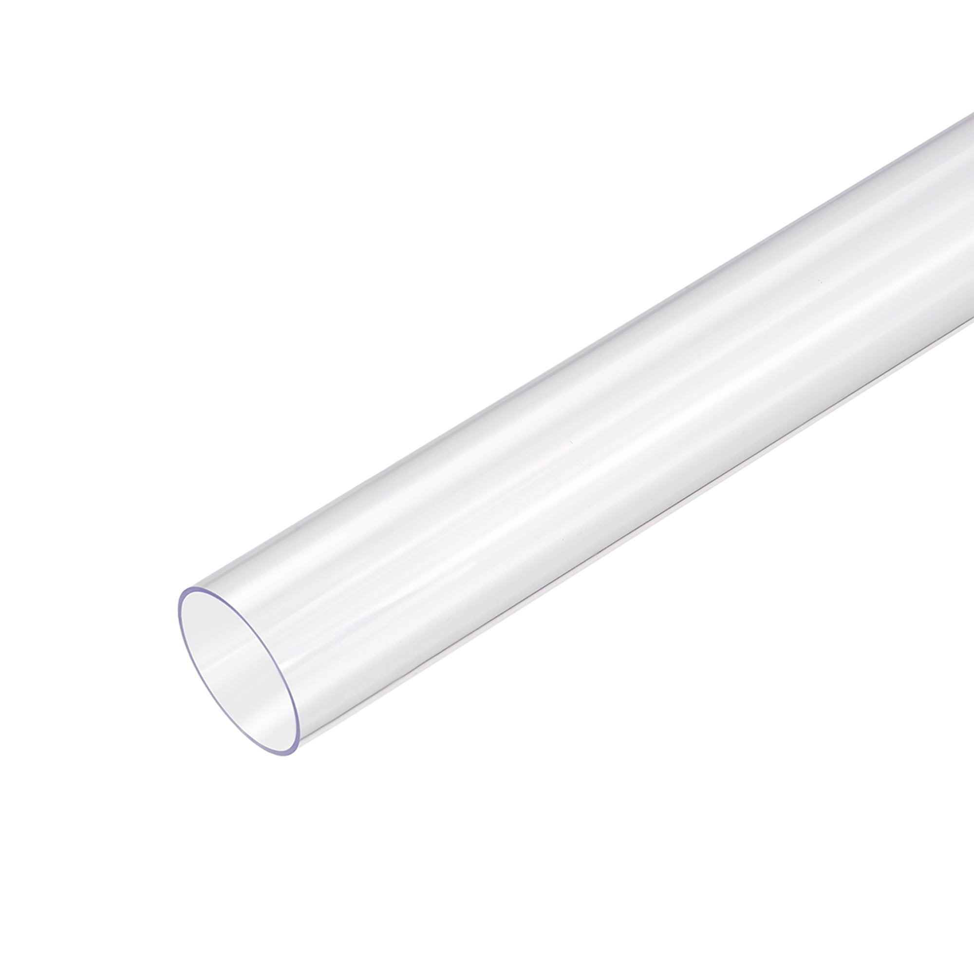 2Pcs Rigid Round Clear Tubing 7/8-inch ID x 1-inch OD 1.6ft - Walmart.com