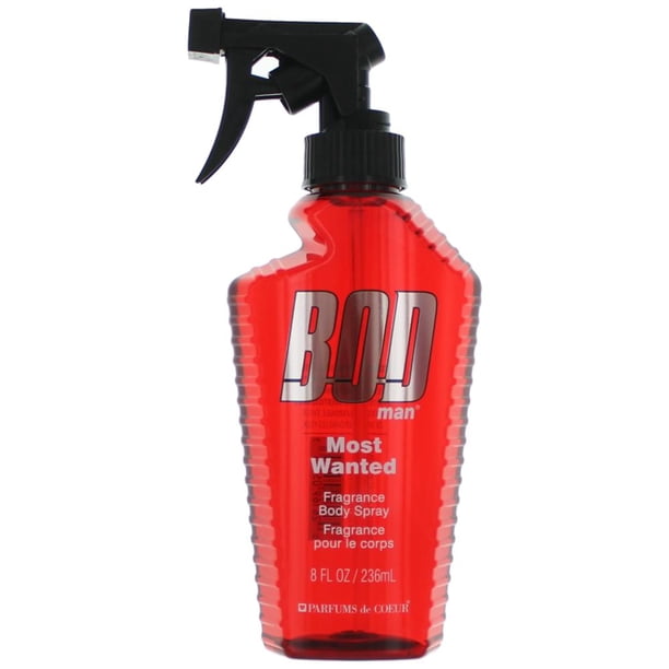 2pcs Pack Bod Man Most Wanted by Parfums De Coeur, 8 oz Frgrance Body ...
