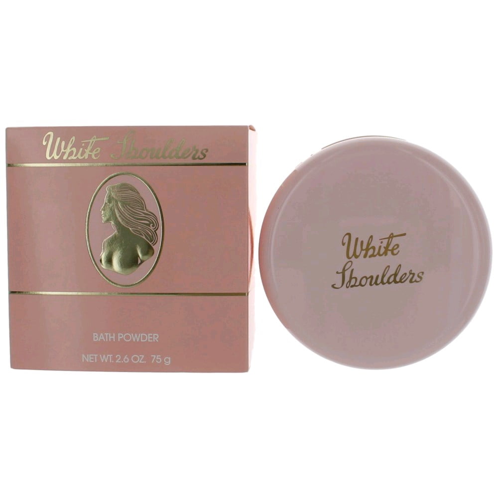 2pcs Pack White Shoulders by Parfums International, 2.6 oz Bath Powder ...