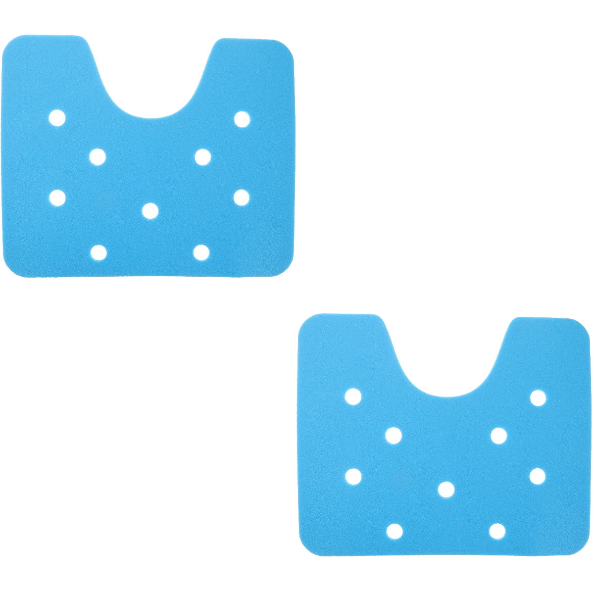 2pcs Padded Shower Stool Seat Mat Bath Stool Mat Anti-slip Stool Pad ...