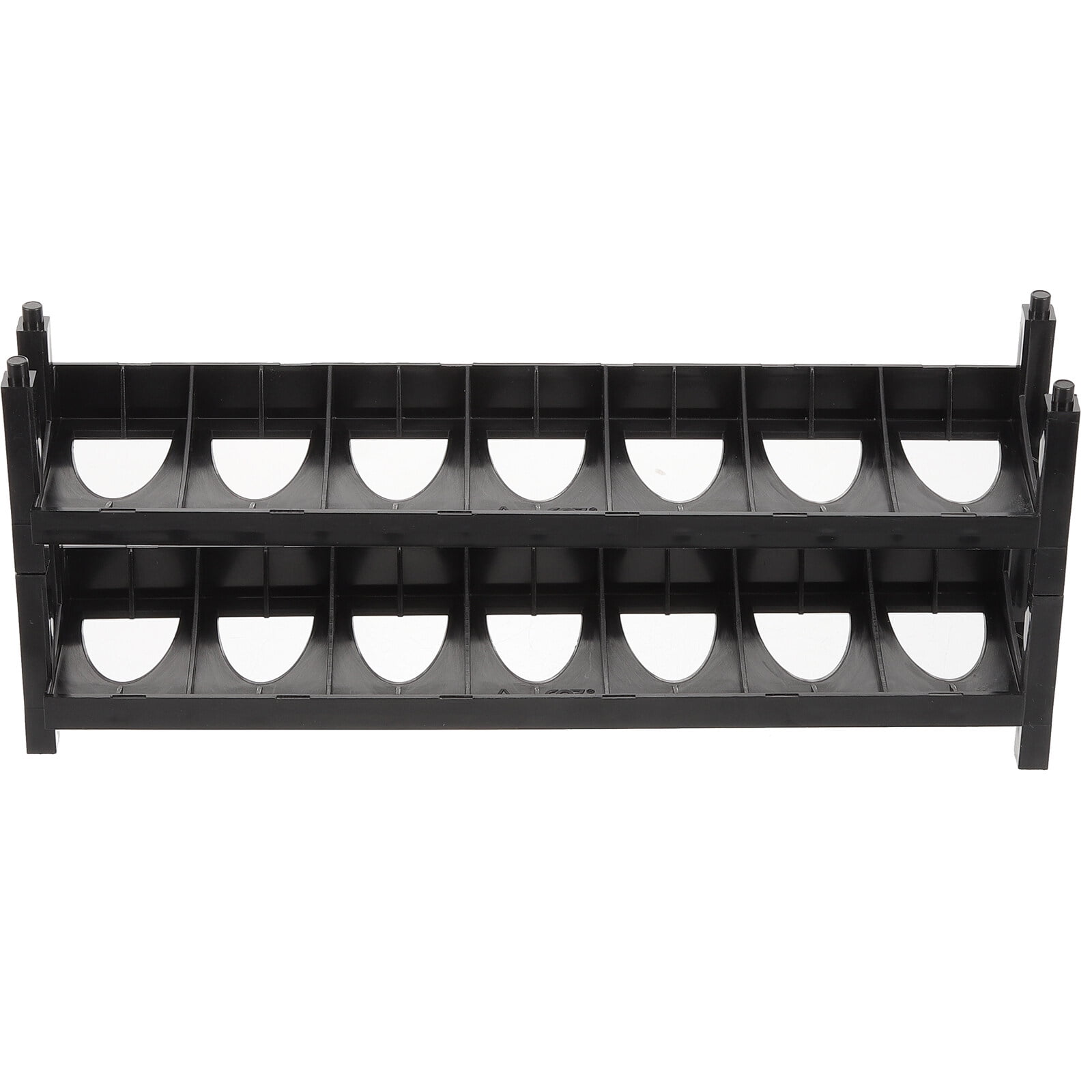 Black Plastic Paint Tool Storage Rack for Bottles Keeps Table Organized ...