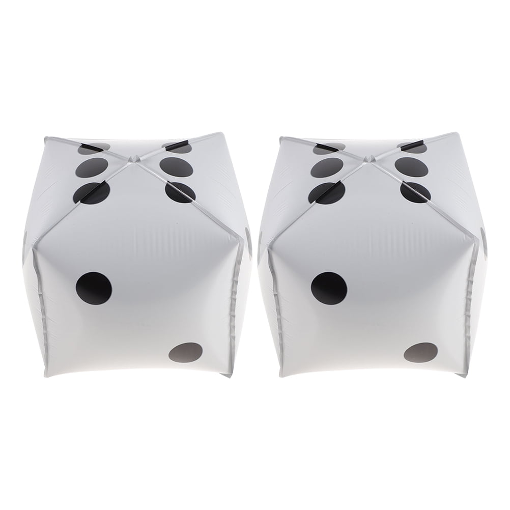 2pcs Party Dice Balloon Festival Aluminum Foil Cube Dice Balloon Theme ...
