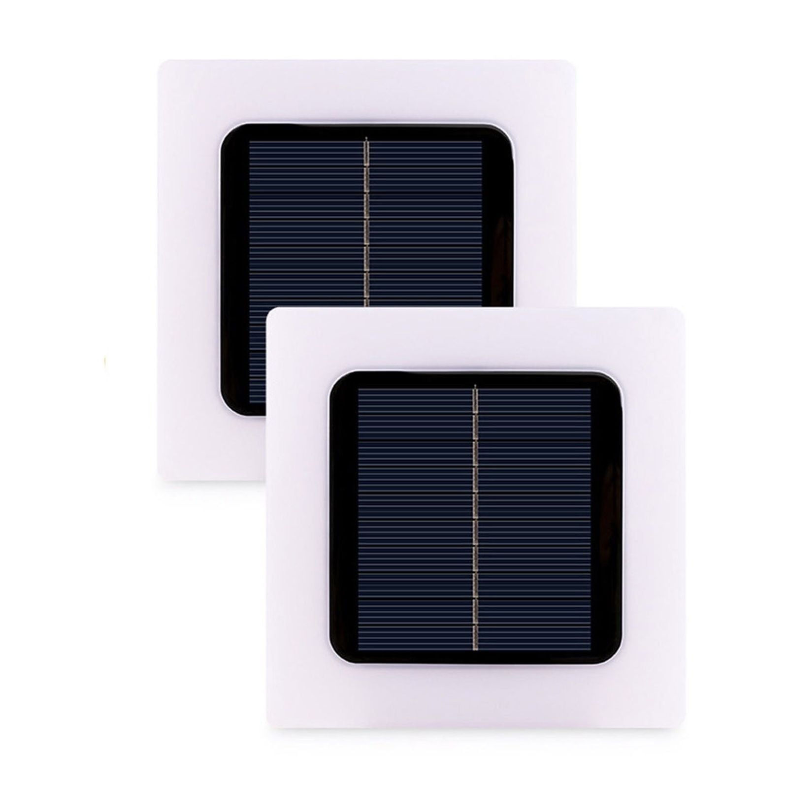 2pcs Pathway Lights Solar Powered Square Flat Solar Lights Outdoor ...