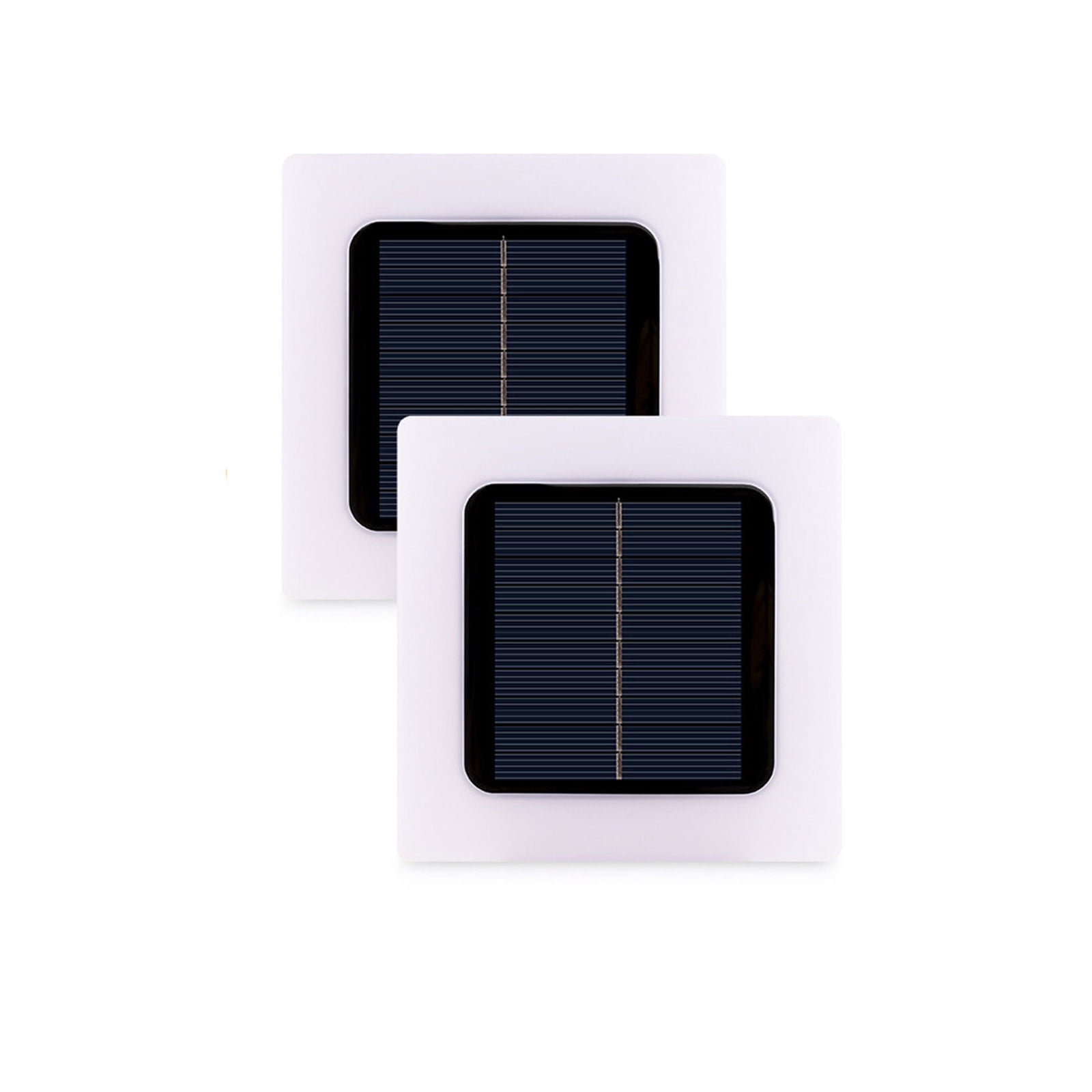 2pcs Pathway Lights Solar Powered Square Flat Solar Lights Outdoor ...