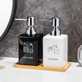 2pcs Patterned Ceramic Dispenser Bottle Set for Hand Soap, Shower Gel ...