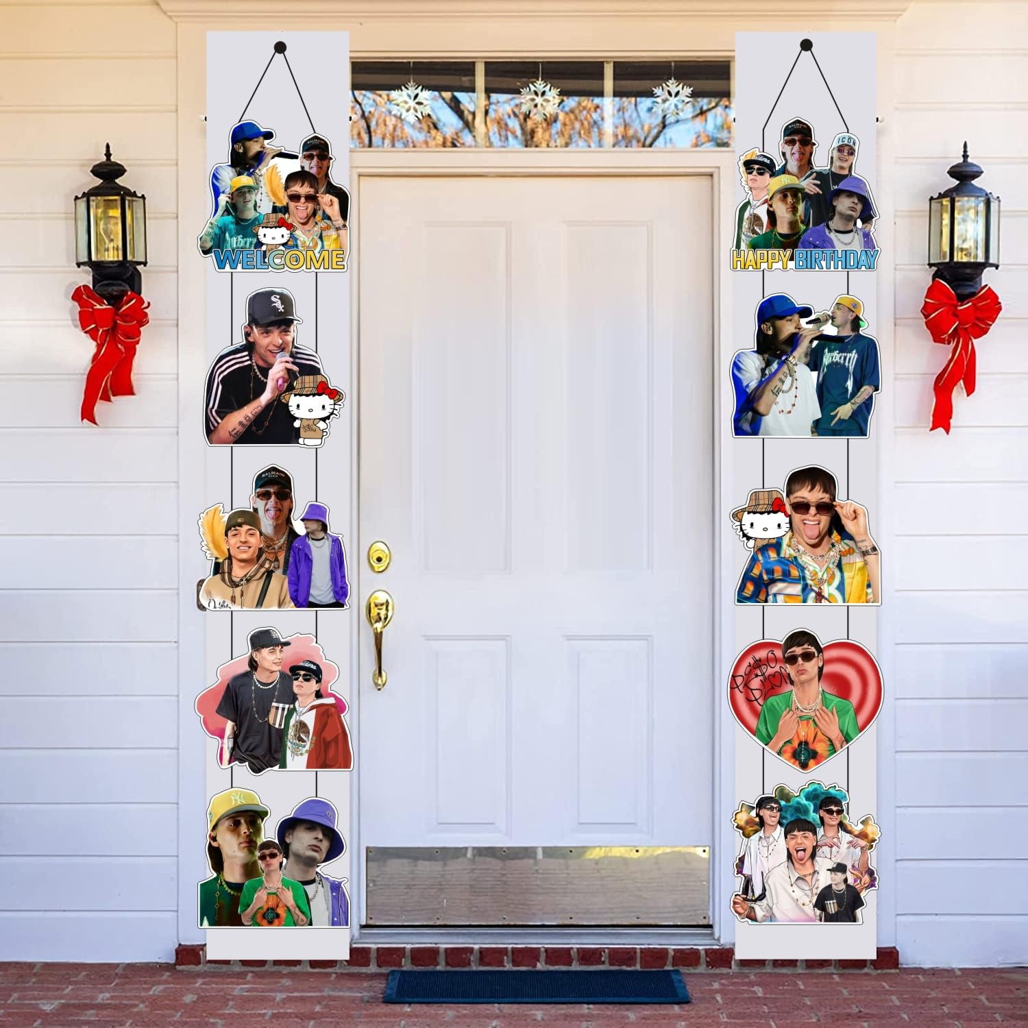 2pcs Peso Pluma Porch CM31 Sign Door Hanging Banner, Peso Pluma Birthday Party Supplies for Peso ...