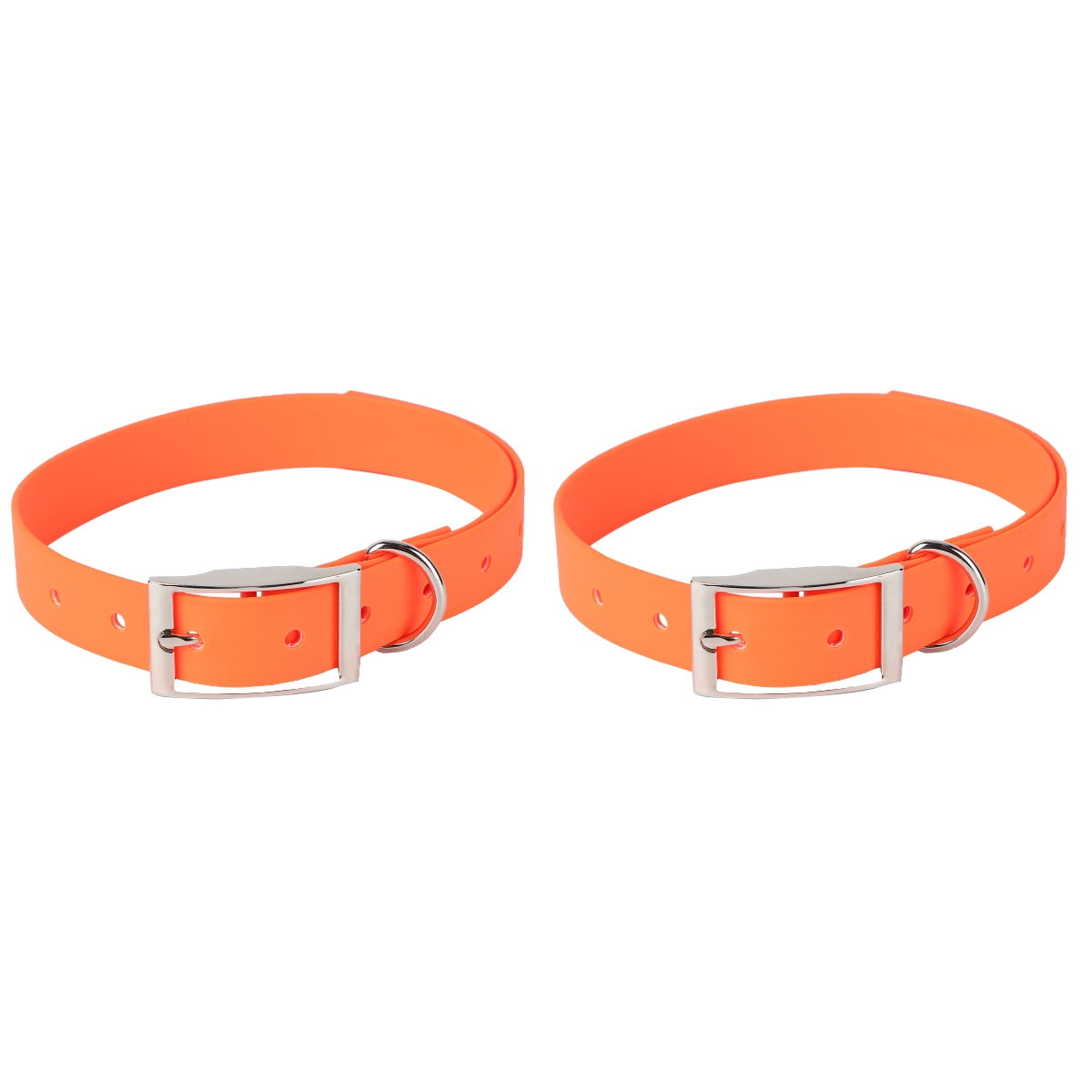 2pcs Pet Collars Waterproof PVC Plain Pet Dog Puppy Collar for Small ...