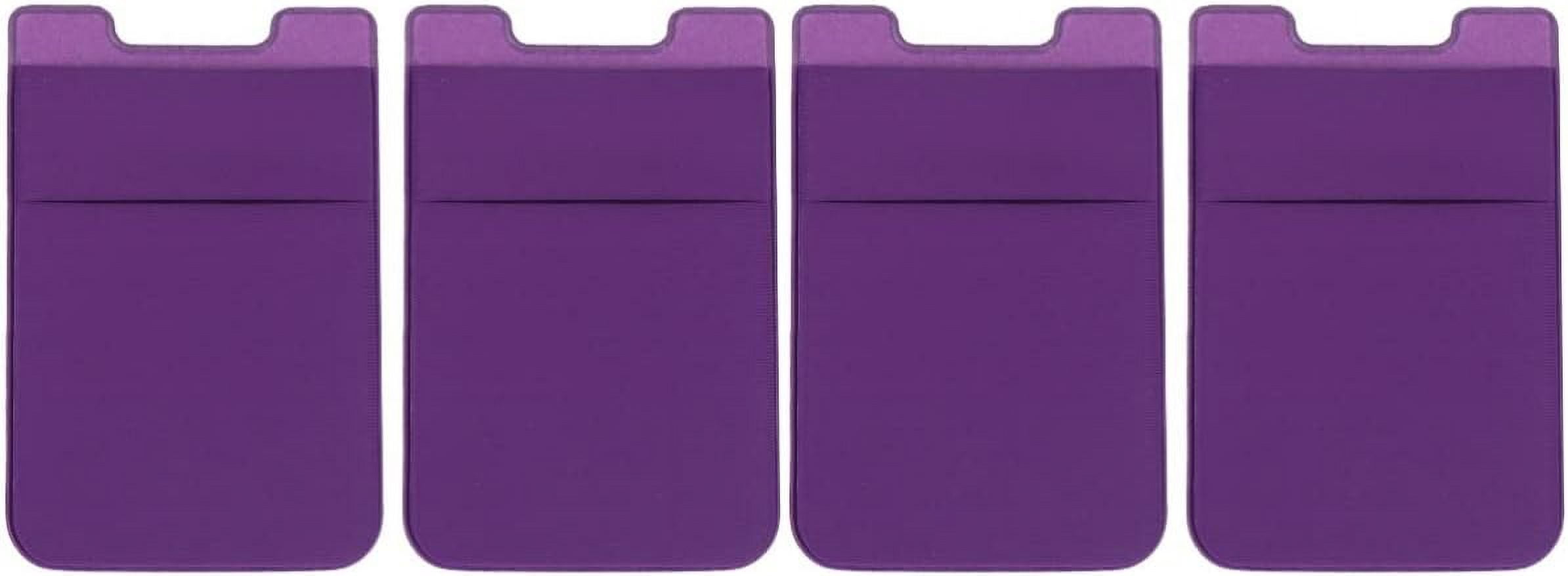 2pcs Phone Pouch Adhesive Stick on Cell Phone Wallet Cellphone Card ...