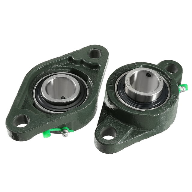 2pcs Pillow Block Bearing UCFL206 30mm Mounted Bear Two Boltflange Cast Hosing - Walmart.com