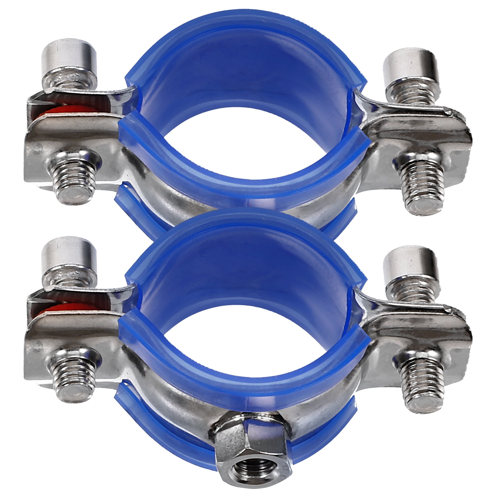 2pcs Pipe Clamp Wall Ceiling Mount Stainless Steel Tube Clamp Pipe ...