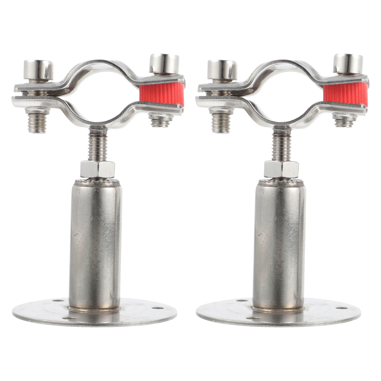 2pcs Pipe Hanger Bracket: Stainless Steel Adjustable Wall/Ceiling Mount ...
