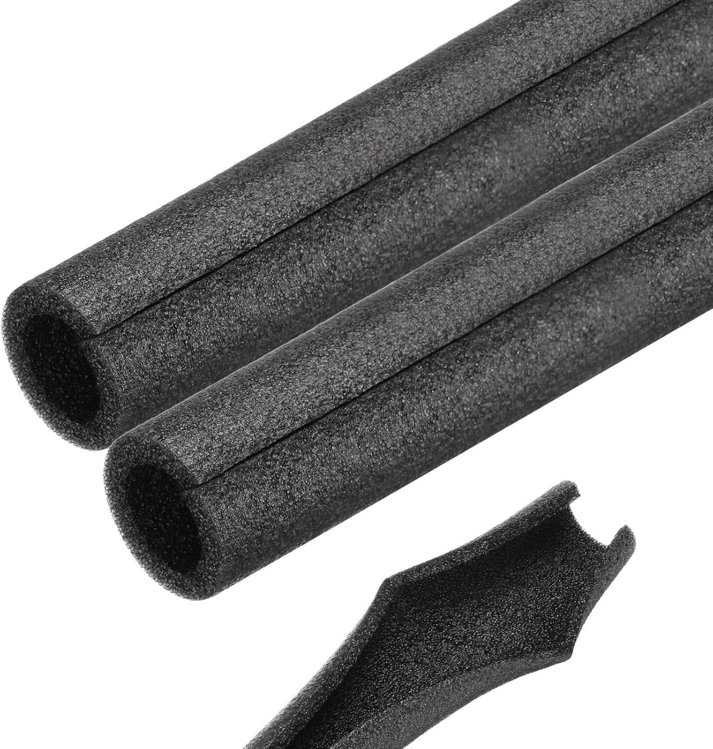 2pcs Pipe Insulation Foam Tube 1" ID x 1-9/16" OD 3ft Heat Preservation ...
