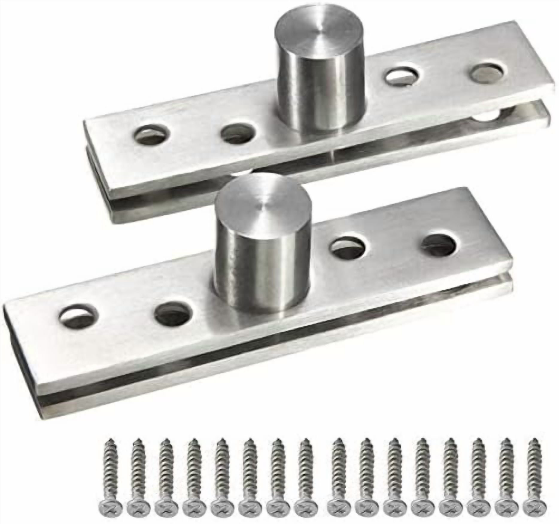 2pcs Pivot Hinge Rotating Hinge 360 Degree Stainless Steel Concealing ...