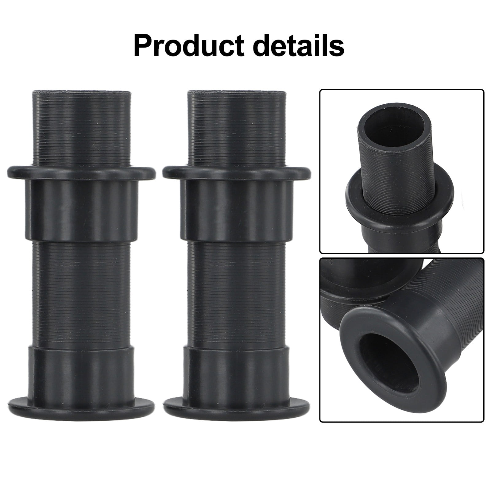 2pcs Plastic 3/4IN Boat Drain Tube Thru-hull Thru Hull Fitting for ...