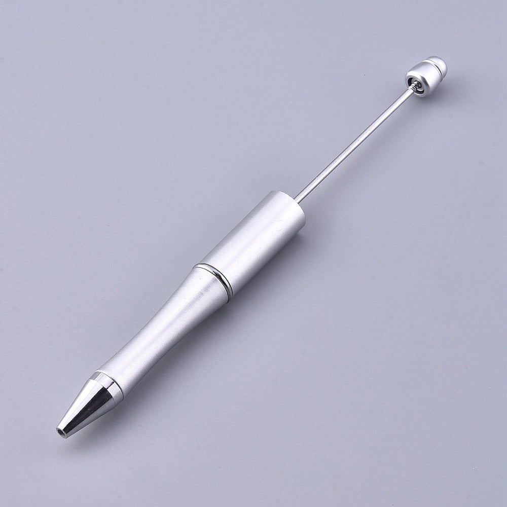 2pcs Plastic Beadable Pens Press Ball Point Pens for DIY Pen Decoration ...