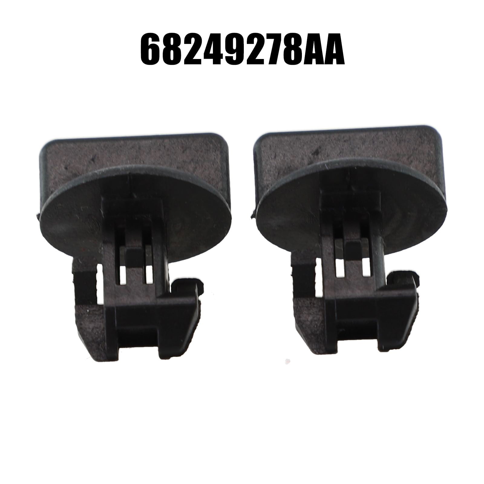 2pcs Plastic Black 68249278AA Rear Bumper Hitch Cover Nuts 68249278AA ...